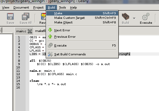 Pi430!: How to set up an IDE for your Raspberry Pi to use the WiringPi ...