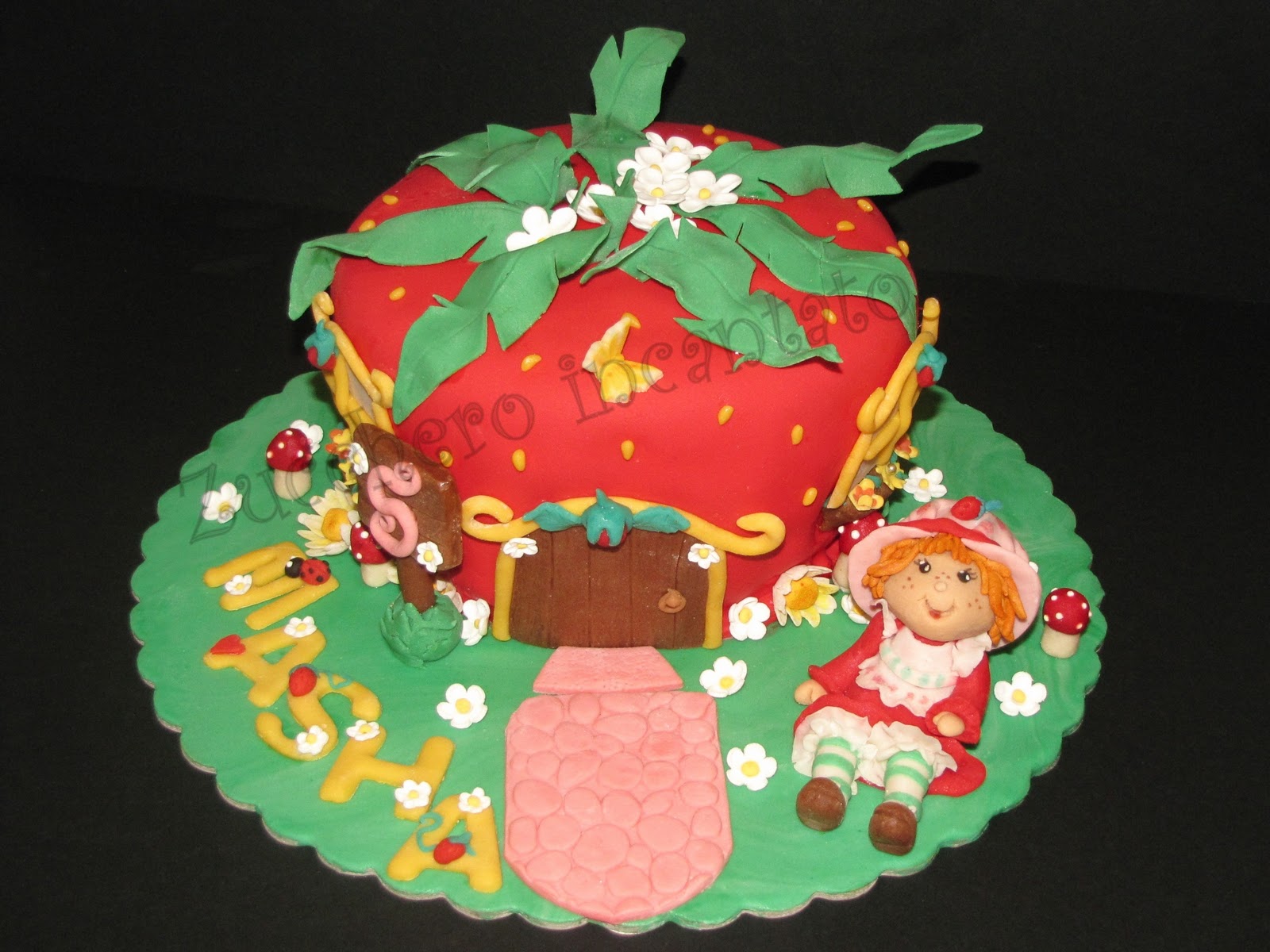 Zucchero incantato: STRAWBERRY SHORTCAKE CAKE - TORTA FRAGOLINA DOLCECUORE