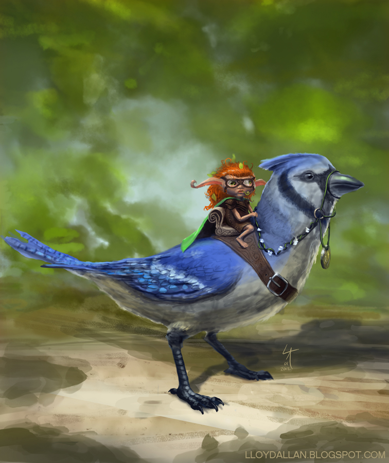 Lloyd's Art Blog: Bird Rider