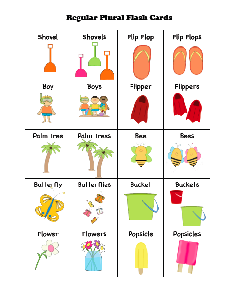 Speech-Language Love: Fun in the Sun Plurals