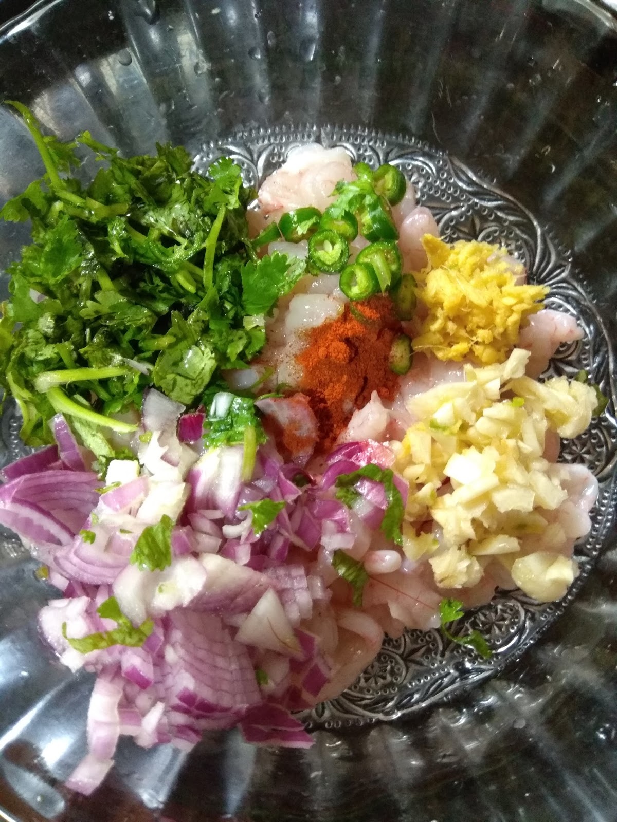 Ghar Ka Khana: Prawn Pakora Recipe( Prawn Fritters)-(Appetizer)