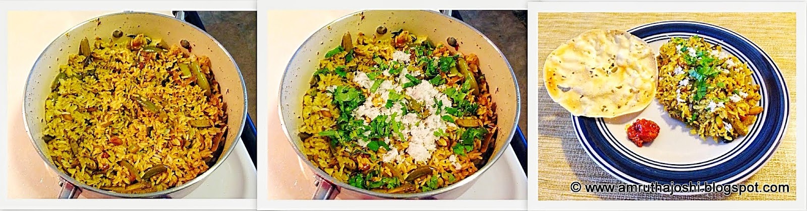 Ammus Veggie Ventures: TINDORA MASALA RICE: IVY GOURD SPICY RICE