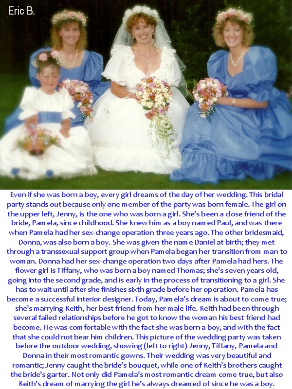 Eric's Transgender Captions: Pamela's Bridal Party