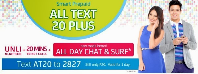 Smart UnliText to all Networks + Call 1 Day for P20 - Smart Call, Text ...