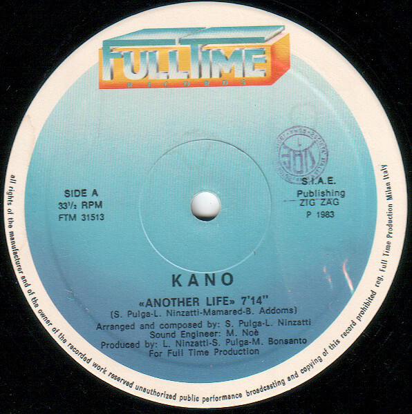 Disco Vinyl : KANO is classic italo disco