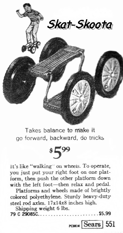 wackyboards: Skat-Skoota, DuoPed, MiniPed, and Pedalo