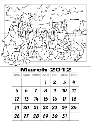 My Little House: Calendar for March 2012