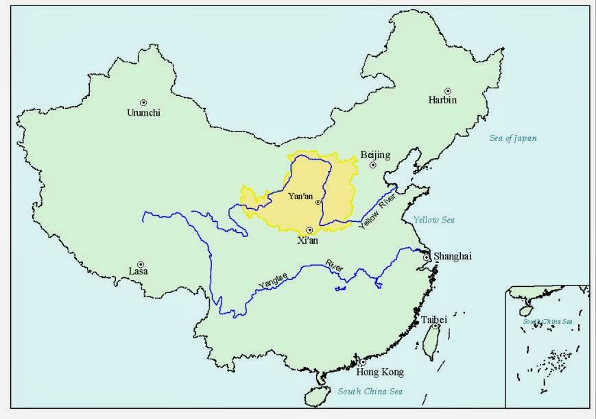 loess plateau: The Loess Plateau in China