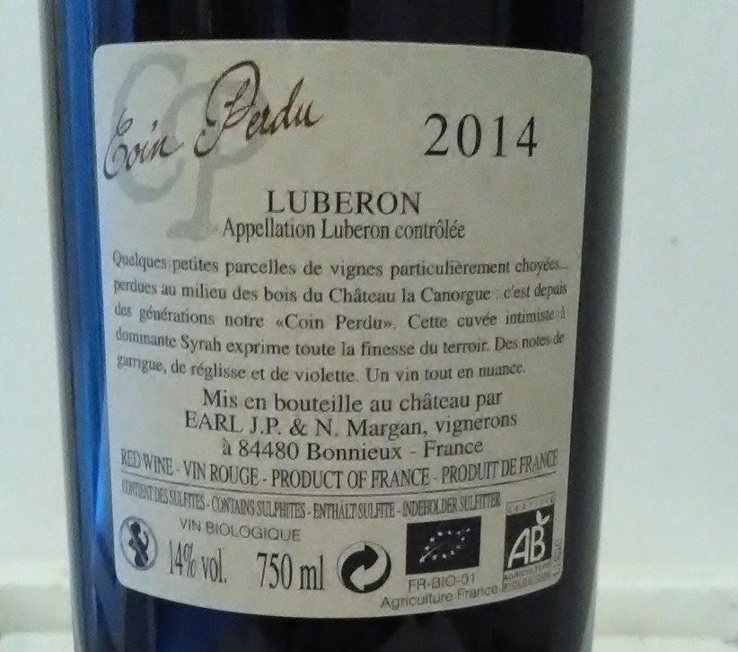 The Uncommon Wine: France – Château la Canorgue Coin Perdu 2014