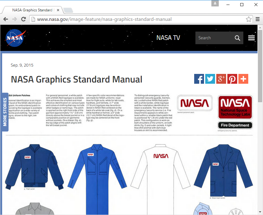 Android-er: Download for FREE: NASA Graphics Standards Manual (1976)