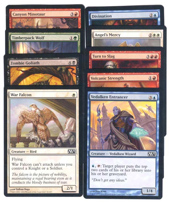 Magic the Gathering Adventures: M13 fat pack: all the cards