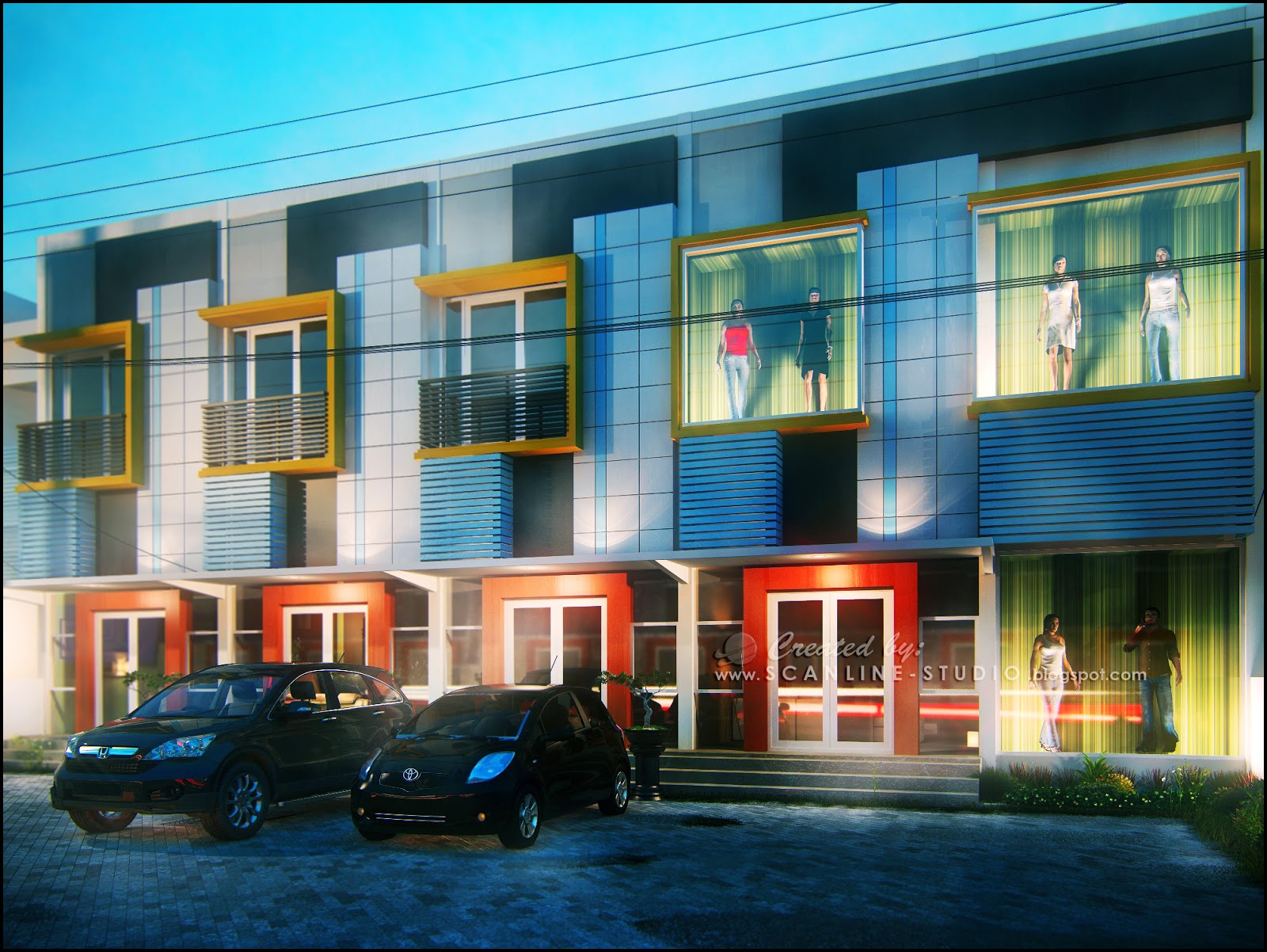 Scanline Art Gallery: SETURAN MINIMALIST SHOPHOUSE