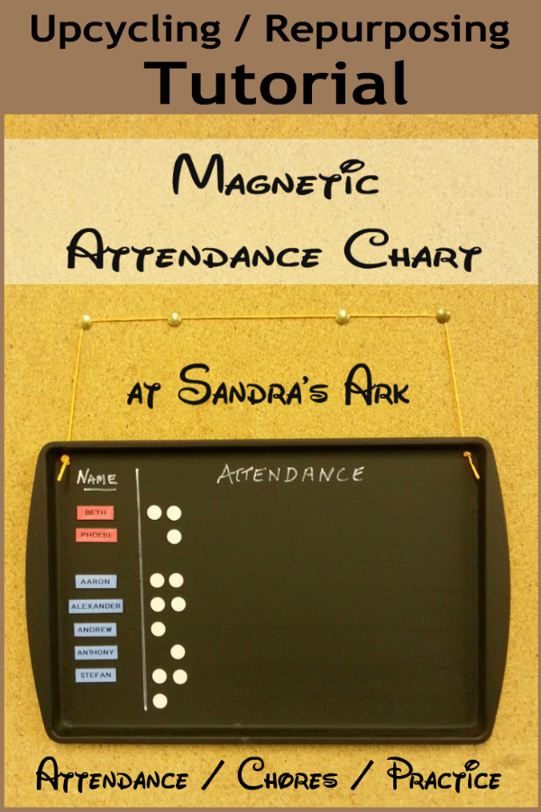 Sandra's Ark: Magnetic Attendance / Chores Chart Tutorial