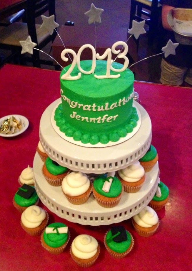 Honey Hush Cakery: UNT graduation cake