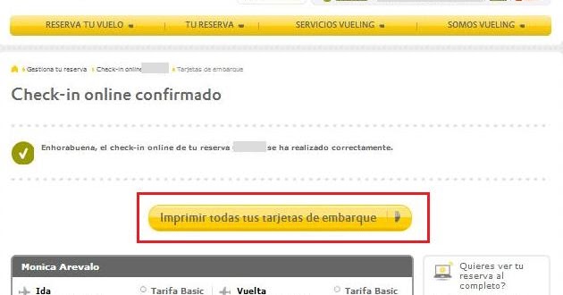 VUELOS BARATOS EUROPA: Vueling Online Check In