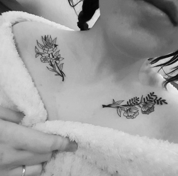 50+ Cute Collar Bone Tattoos For Women (2020) | Tattoo Ideas 2020