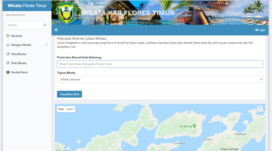 Sistem Informasi Geografis Pariwisata Berbasis Web