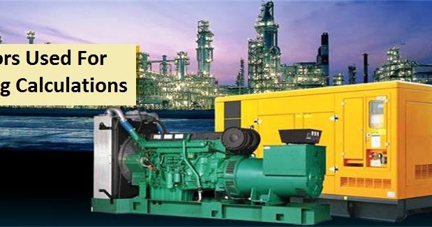 Generators Sizing Calculations – Part Three ~ Electrical Knowhow