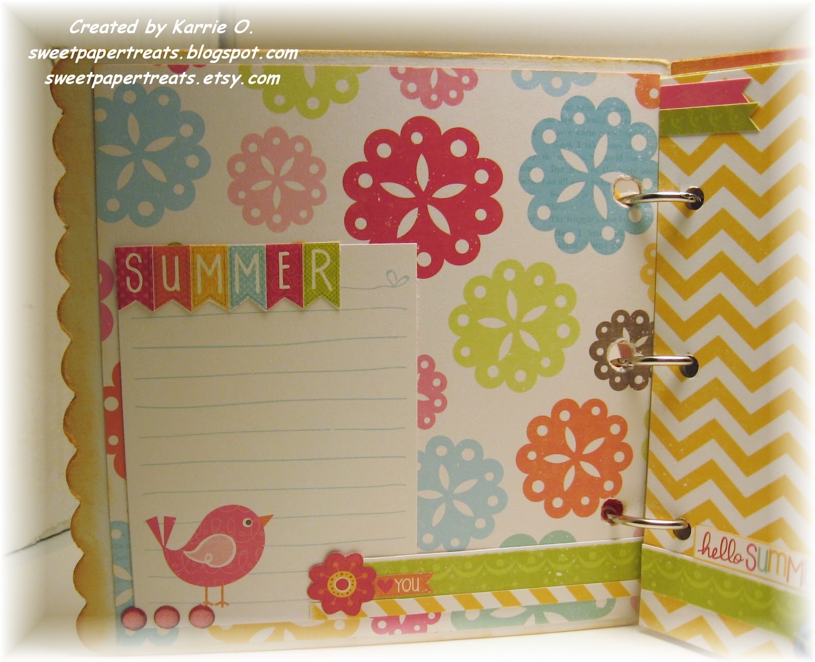 SWEET PAPER TREATS: Echo Park - Hello Summer Mini Scrapbook