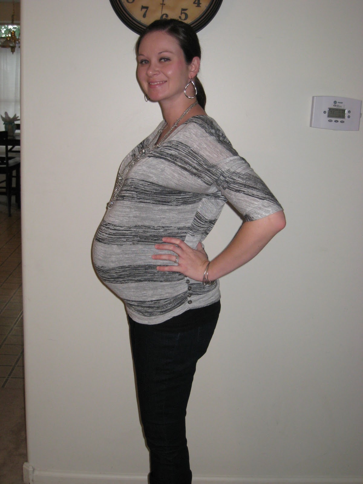 According to Ashley: 34 Week Baby Bump