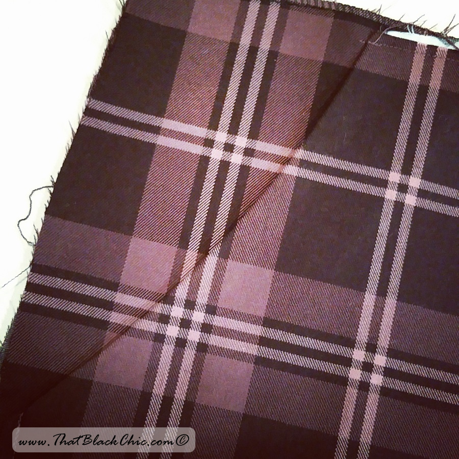 My Purple Plaid Pant Suit! [DIY Sewing & Pattern Review] | That Black Chic