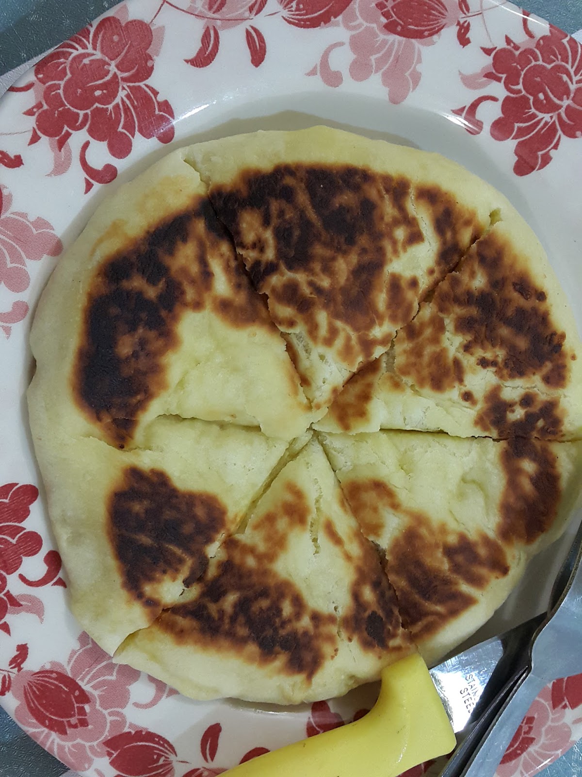 Blog Han: RESEPI : Roti Naan Cheese FB