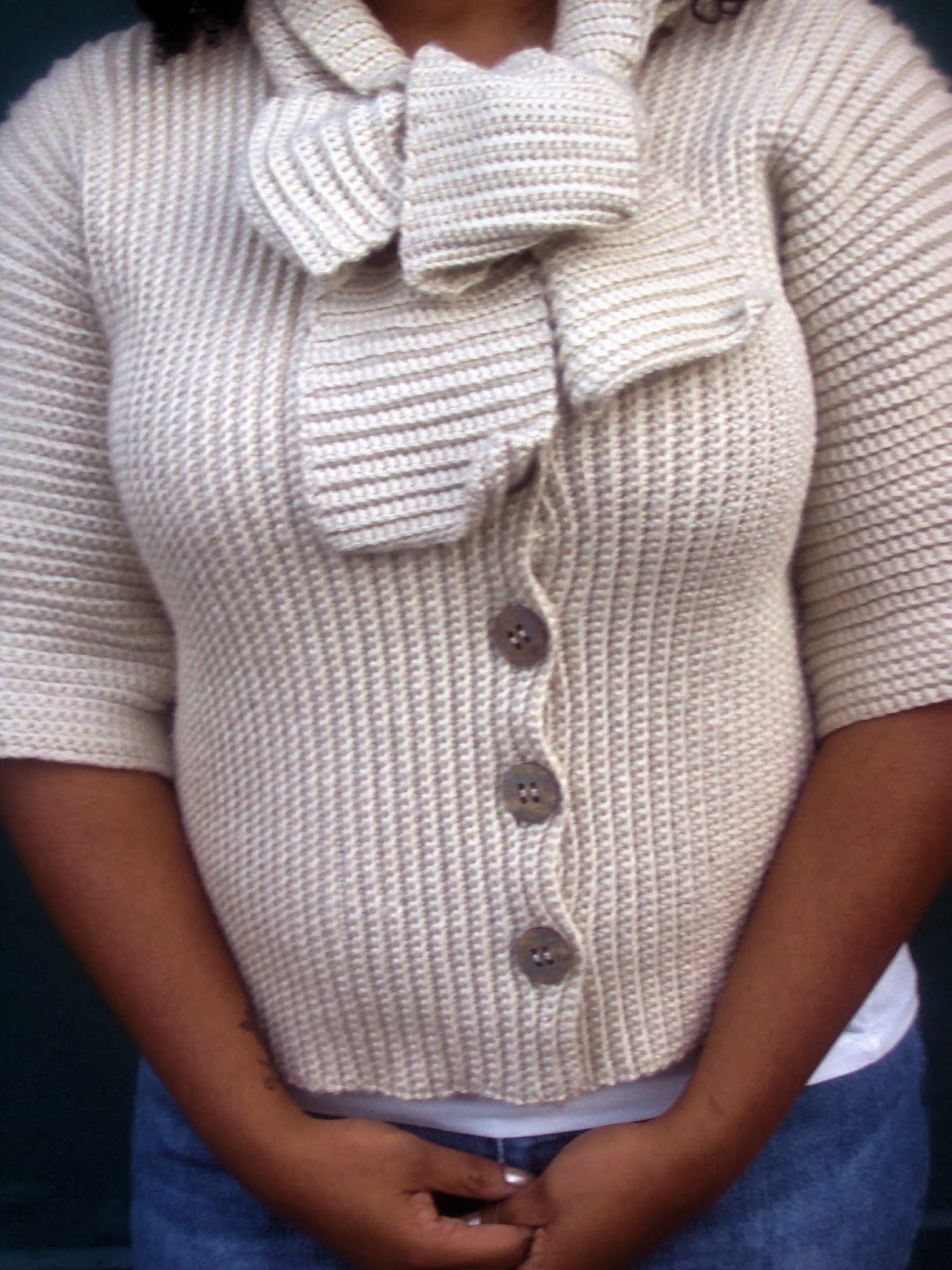 Erica, The Mad Stylist: Big Bow Cardigan