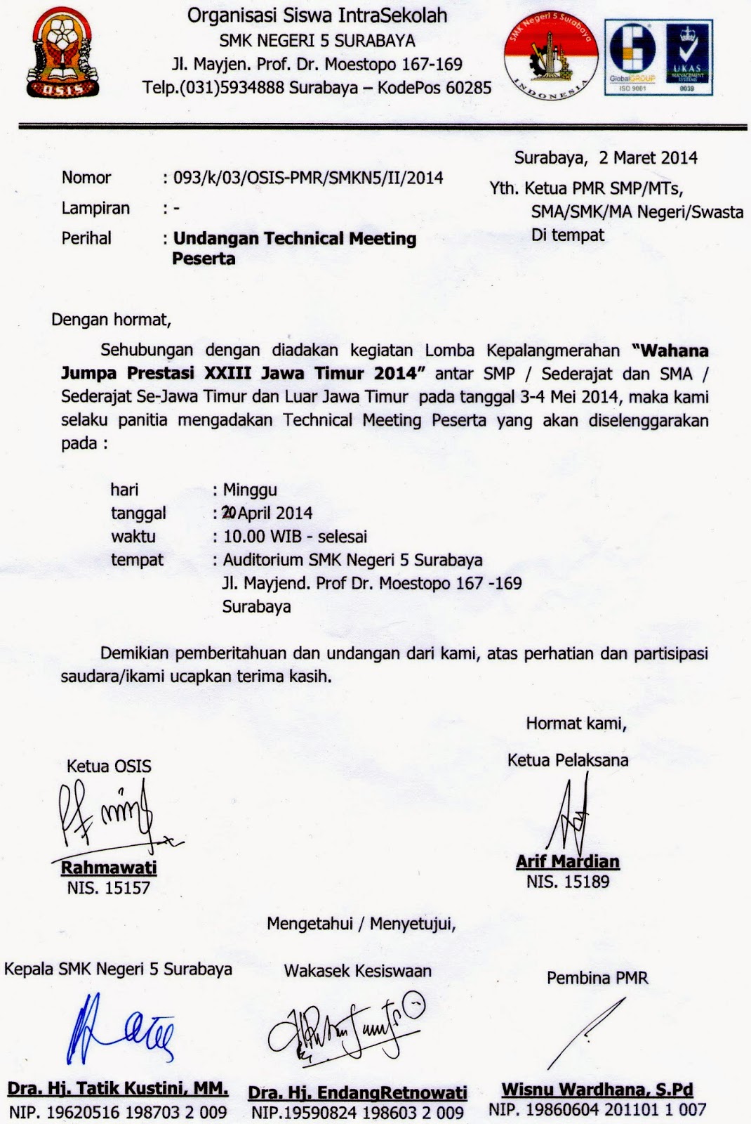 4100 Koleksi Contoh Surat Undangan Untuk Alumni Pmr Gratis Terbaru ...