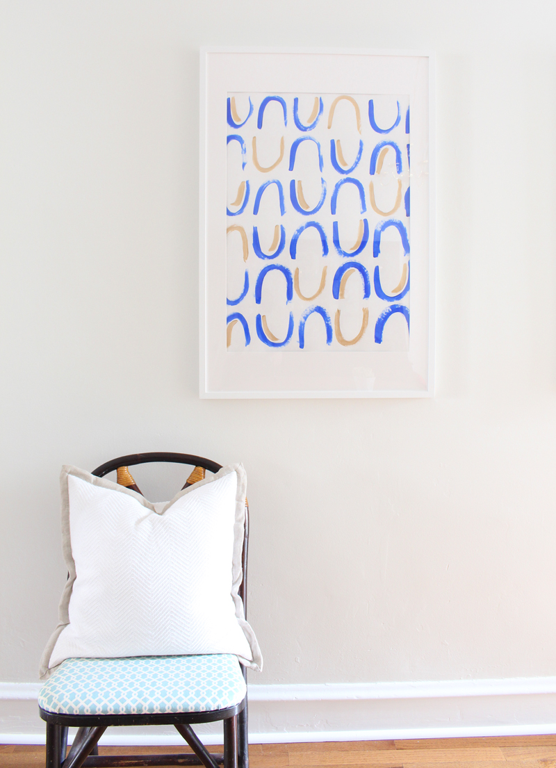 DIY Large Scale Art & A Few Styling Tips