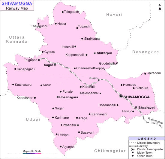 Rail-Map-india: Shimoga_railway_map