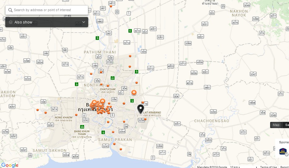 The Paseo Mall Bangkok Map - Tourist Attractions in Bangkok Thailand ...