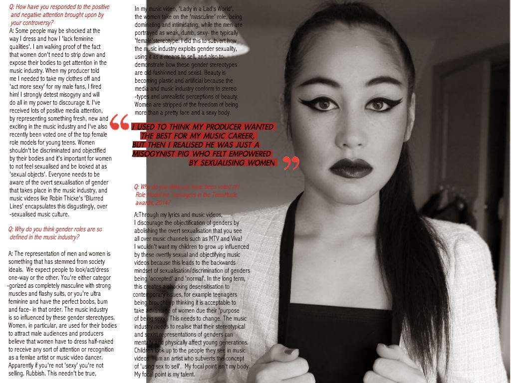 A2 Media Portfolio: Article interview layout (14/02/14)