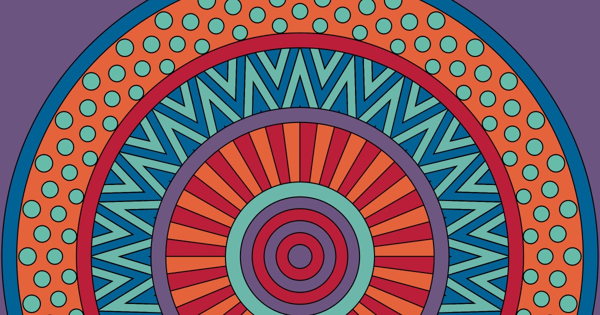 Don't Eat the Paste: Mixed Patterns Mandala to color