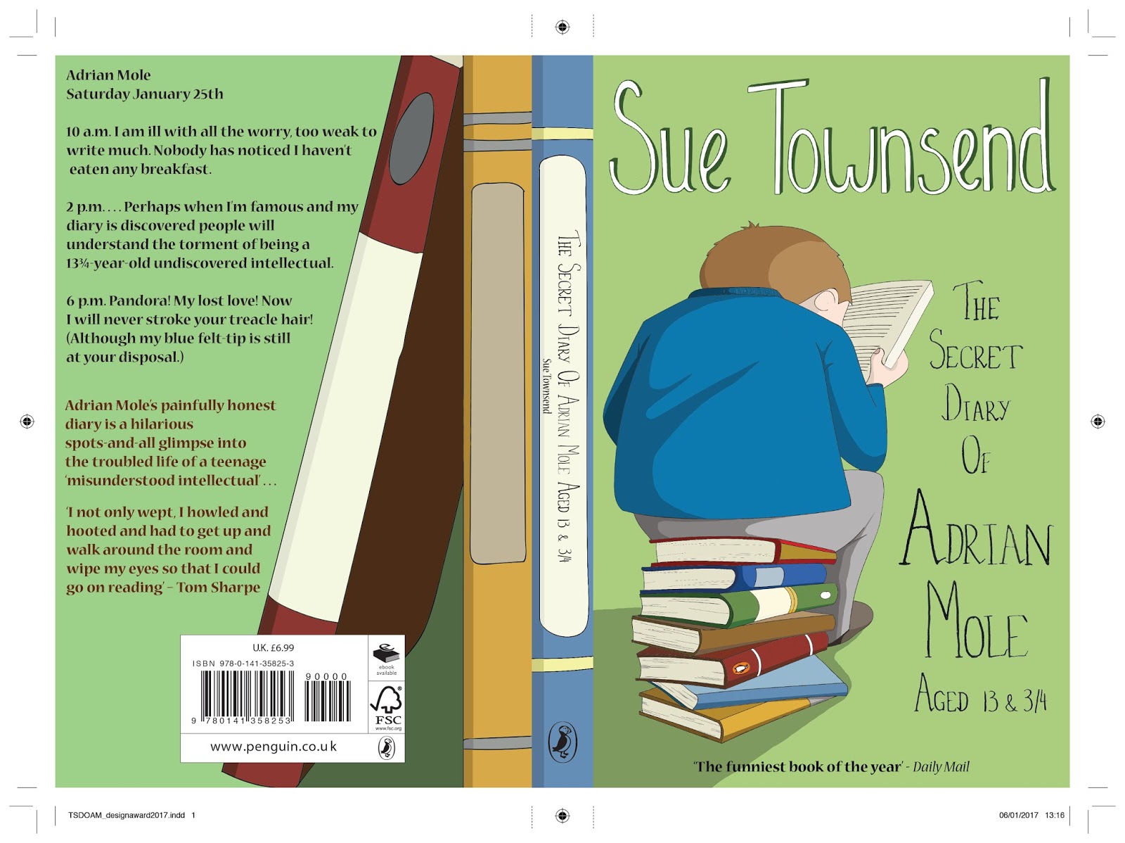 Studio Practice: Updated Adrian Mole Book Cover