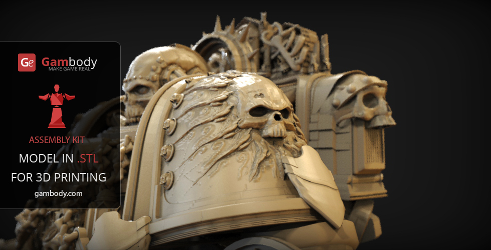 Warhammer 40K - Chaplain 3D Printable Model | Assembly figure | Nixon's ...