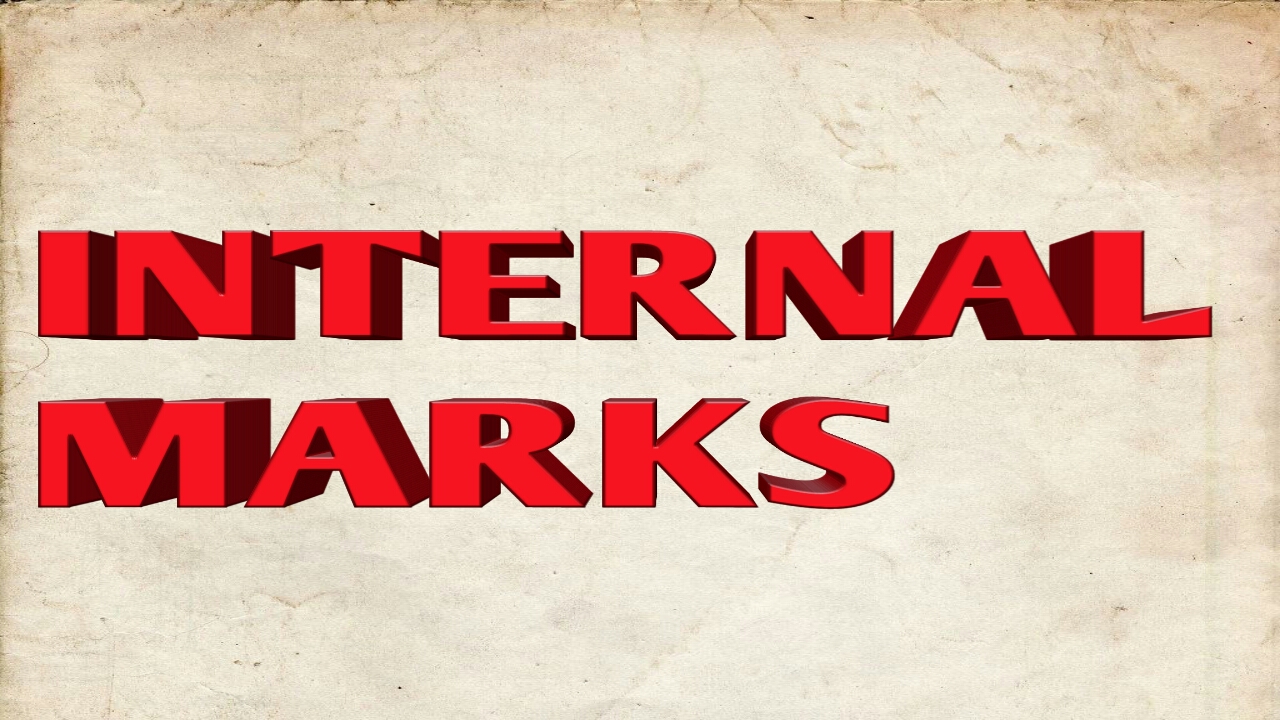 Internal marks for 2 year students - KLU 365