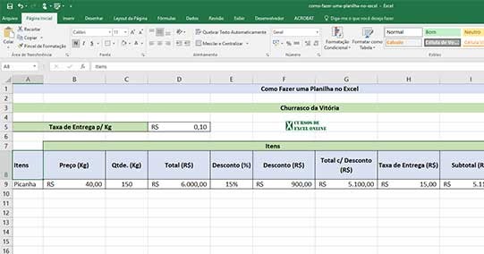 Aprenda como criar uma planilha no Excel - Aulas particulares e cursos de informática online ...