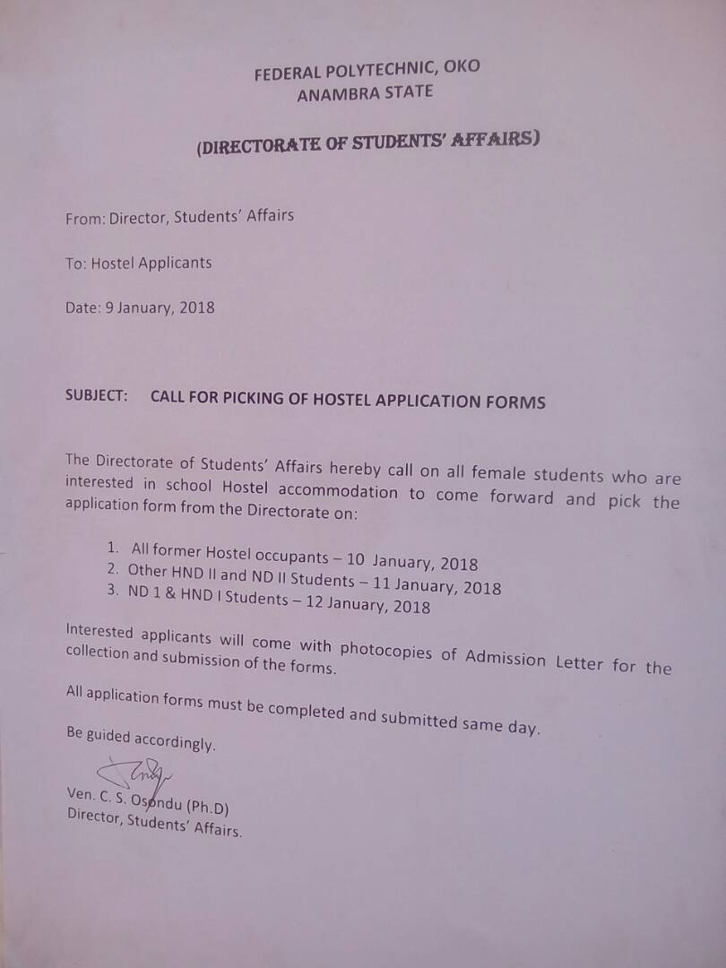 Letter For Hostel Accommodation Certify Letter letter-for-hostel-accommodation-certify-letter