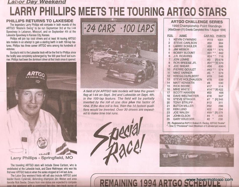 HOVER MOTOR COMPANY: Missouri's Larry Phillips nominated for 2015 ...