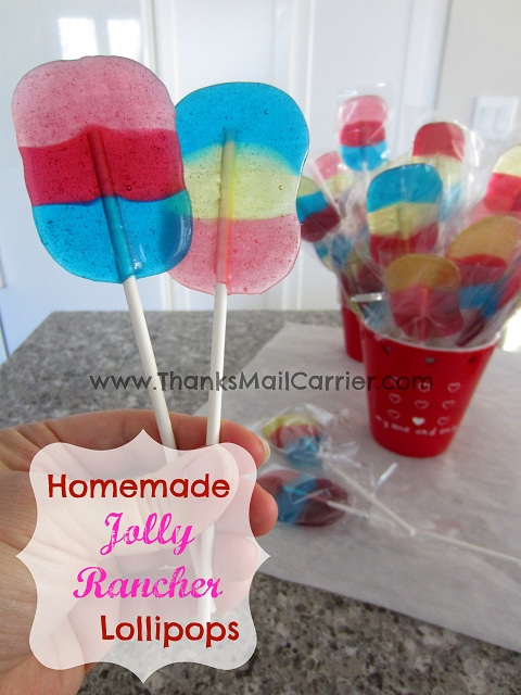 Thanks, Mail Carrier | Homemade Jolly Rancher Lollipops {How-To}