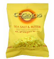 Peanut Free Reviews: Cosmos Creations Sea Salt + Butter Popcorn