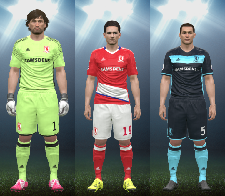 Wepes Sport: Uniforme Middlesbrough 2016-17 - Pes 2016 (PC/PS3)