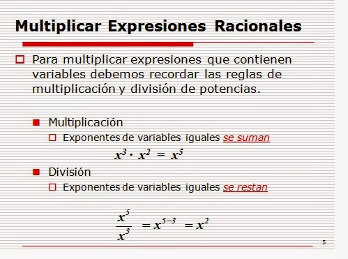 Aventuras Matemáticas: Multiplicación de expresiones racionales