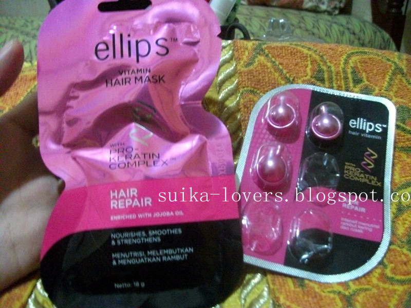 Review Ellips Hair mask and Hair Vitamin with Pro-Keratin *Hair Repair