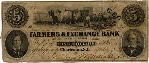 Obsolete Currency: Farmers And Exchange Bank