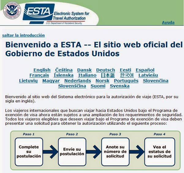 Guia y comprar en Nueva York | Enjoy Manhattan: ESTA (Electronic System ...