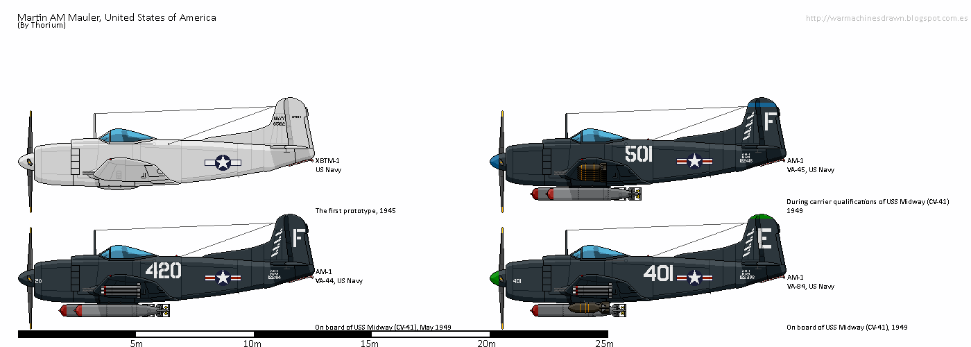 War Machines Drawn: Martin AM Mauler, part one