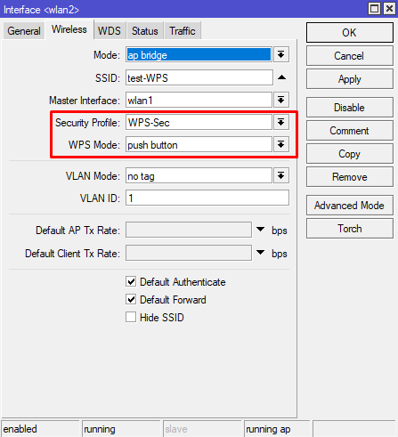 WPS accept & WPS client - Ruang Config