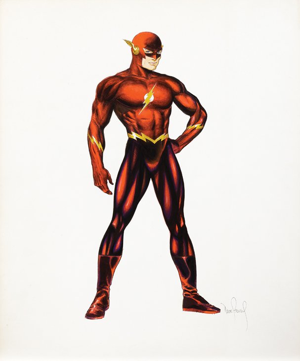 Incredible 1990s "The Flash" Costume Concept Designs by Dave Stevens ...