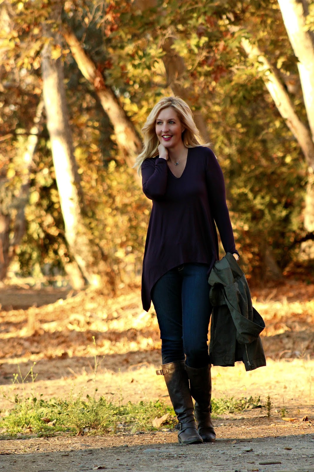 San Francisco Bay Style: Fall Leaves & Handkerchief Hem Tunics